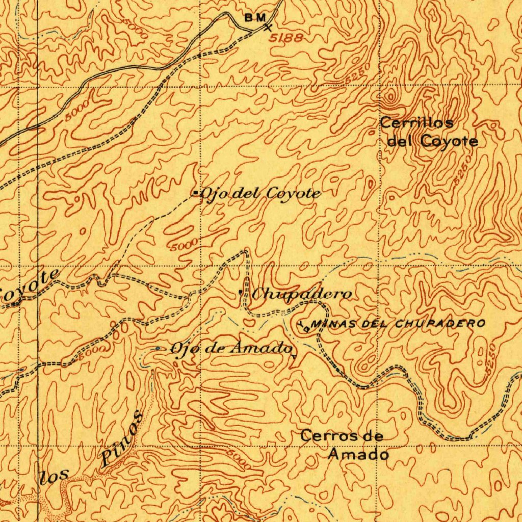 Socorro, NM (1906, 62500-Scale) Map by United States Geological Survey ...
