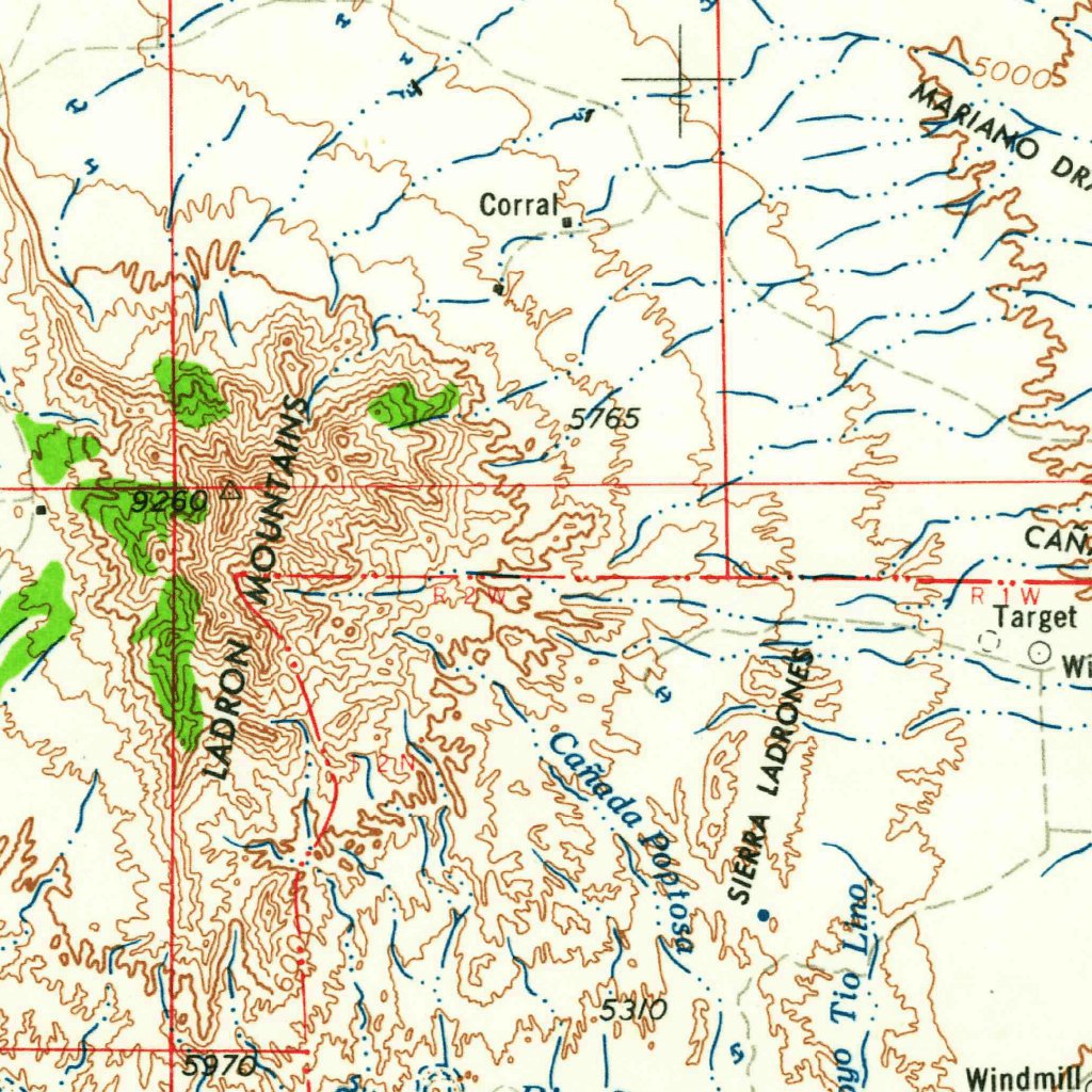 Socorro, NM (1958, 250000-Scale) Map by United States Geological Survey ...