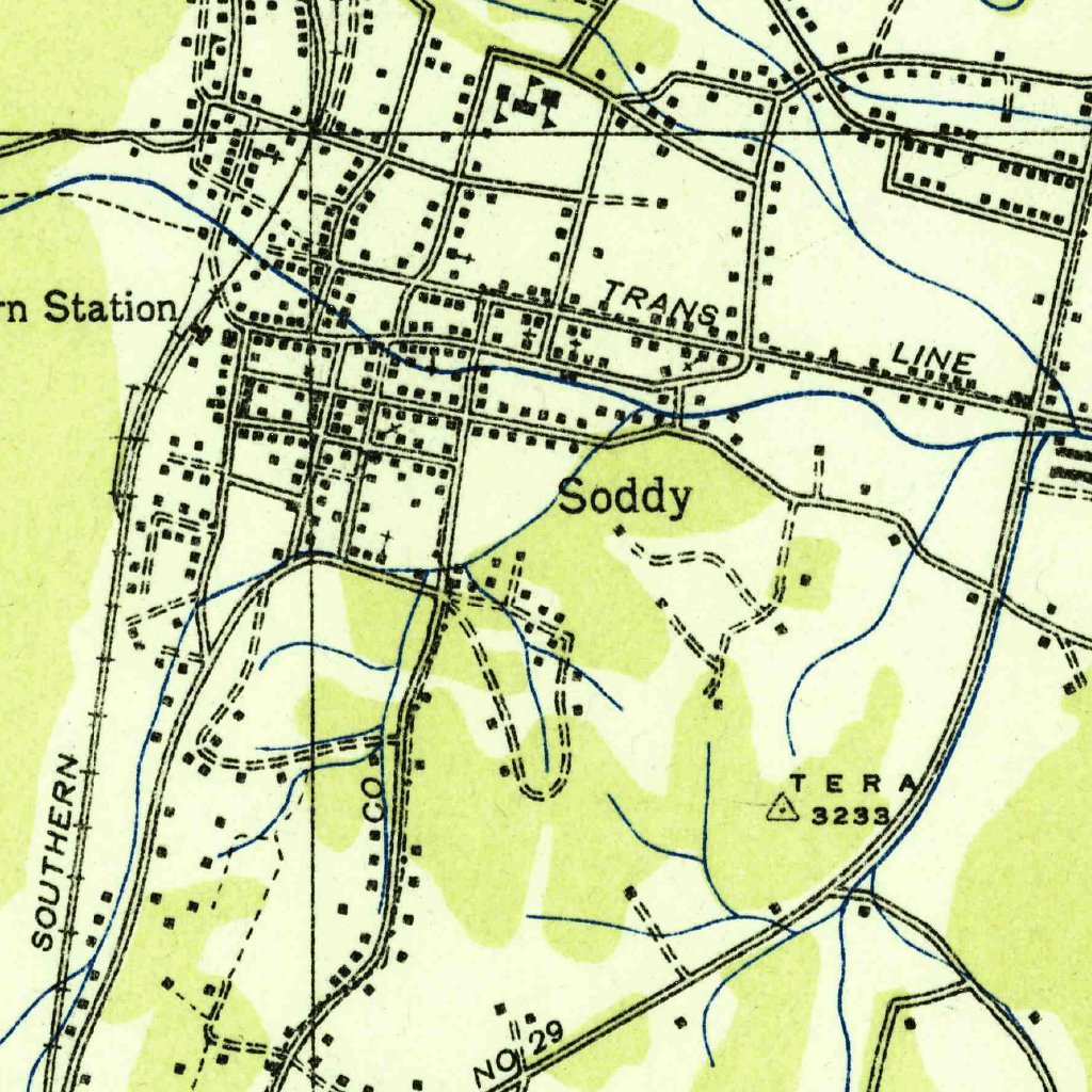 Soddy, TN (1935, 24000-Scale) Map by United States Geological Survey ...