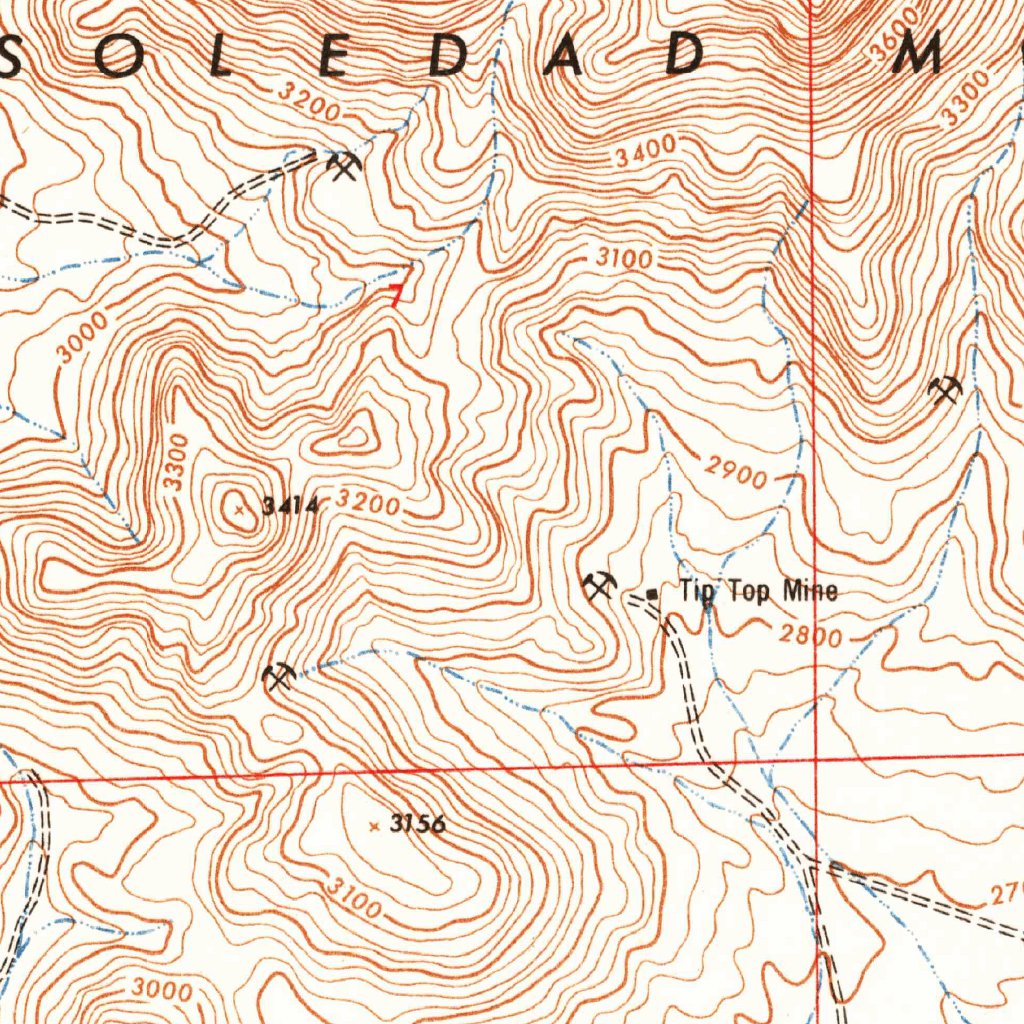 Soledad Mountain, CA (1947, 24000-Scale) Map by United States ...