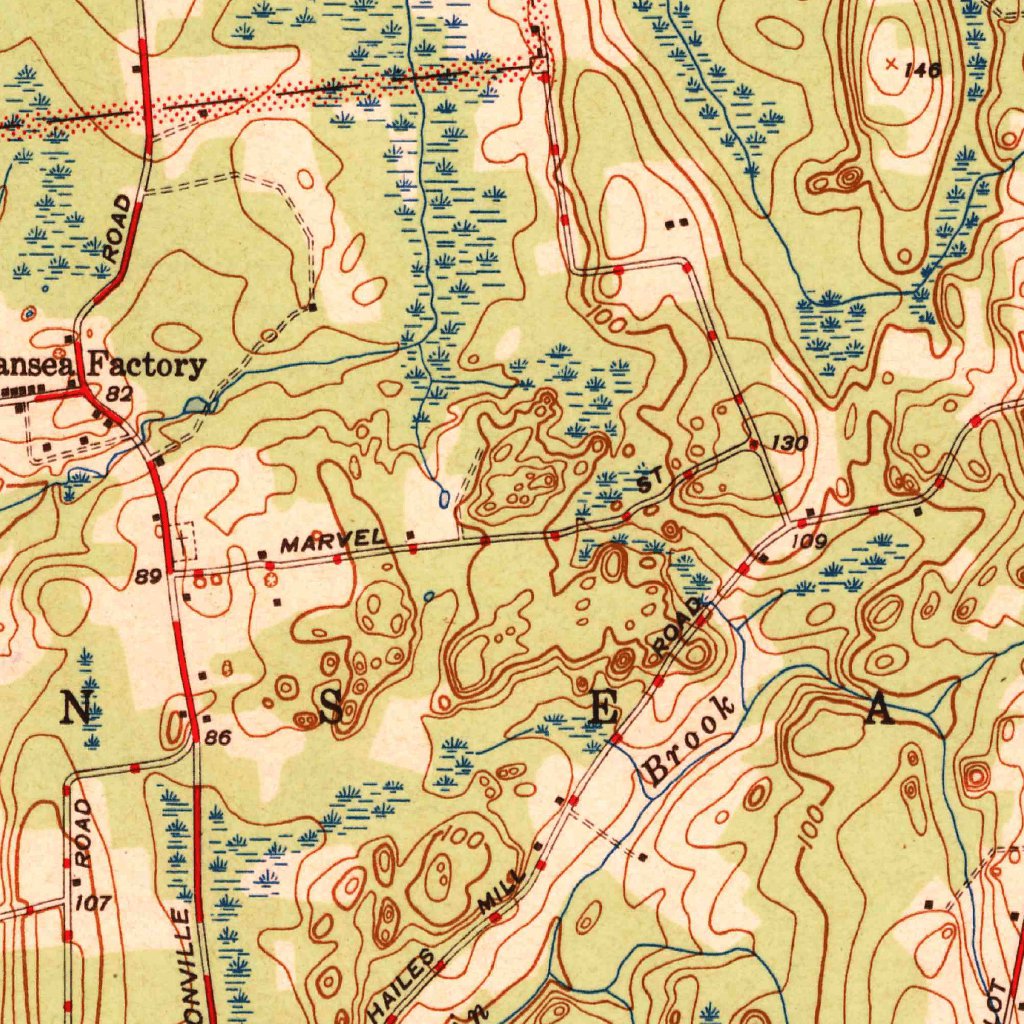 Somerset, MA (1943, 31680-Scale) Map by United States Geological Survey ...
