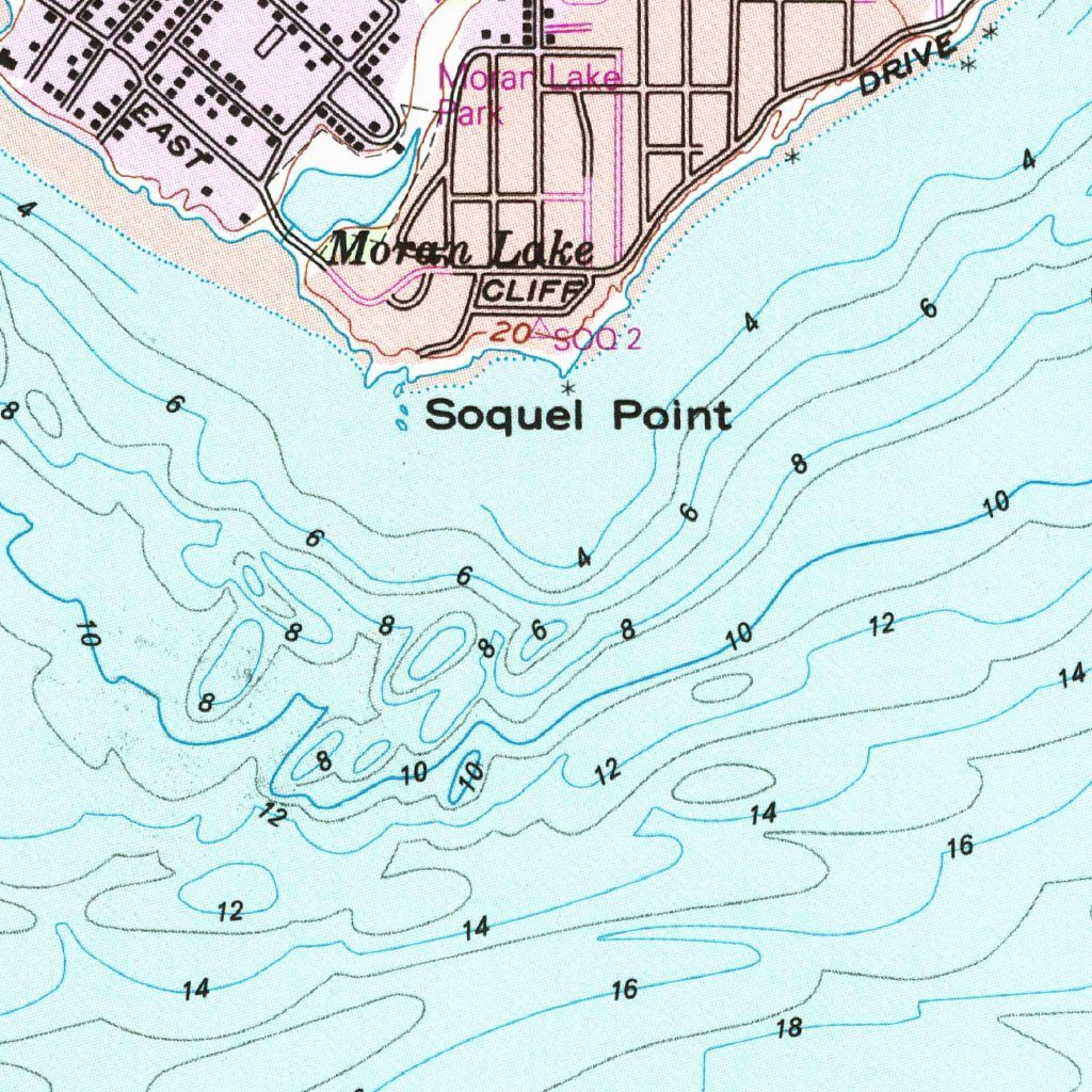 Soquel, CA (1954, 24000-Scale) Map by United States Geological Survey ...