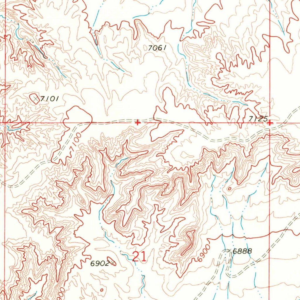 South Barrel Spring, WY (1970, 24000-Scale) Map by United States ...
