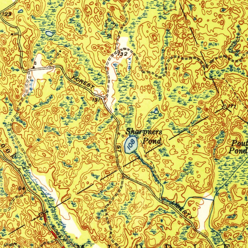 South Groveland, MA (1952, 31680-Scale) Map by United States Geological ...
