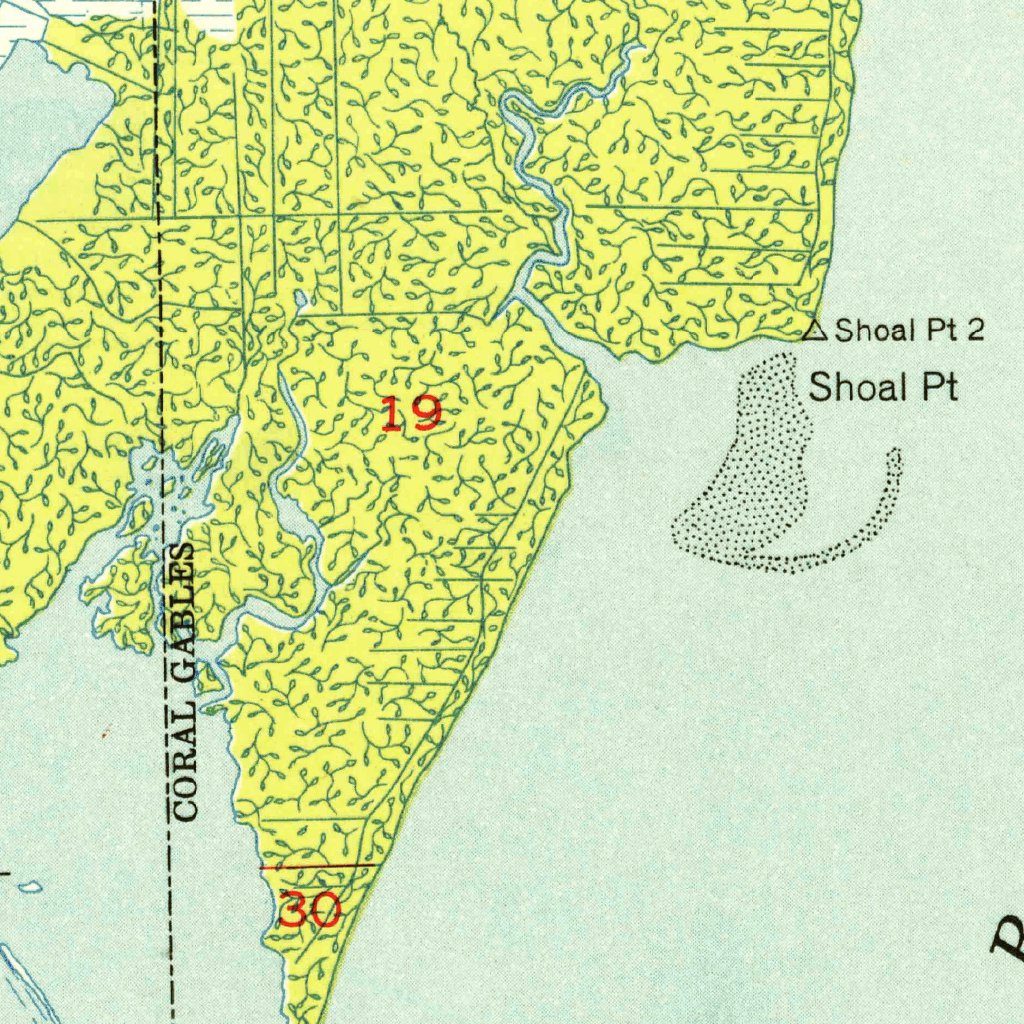 South Miami, FL (1950, 24000-Scale) Map by United States Geological ...
