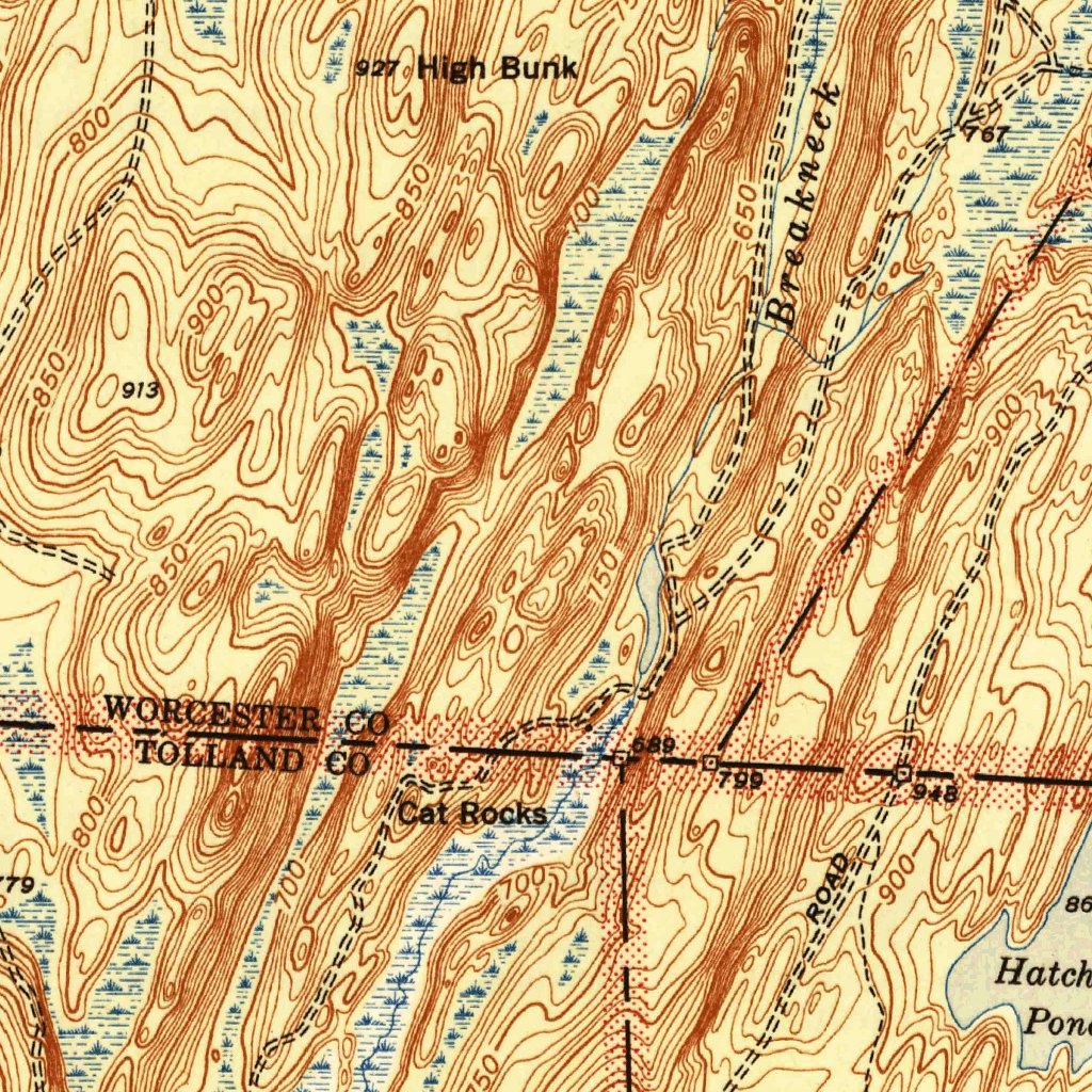 Southbridge, MA-CT (1945, 31680-Scale) Map by United States Geological ...