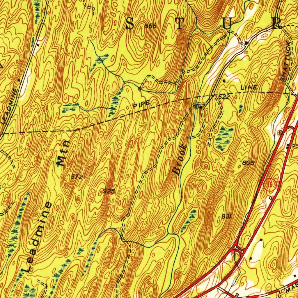 Southbridge, MA-CT (1952, 31680-Scale) Map by United States Geological ...