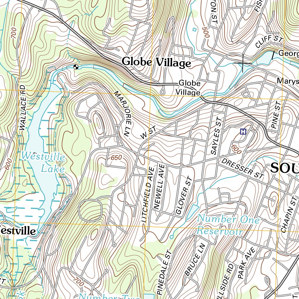 Southbridge, MA-CT (2012, 24000-Scale) Map by United States Geological ...