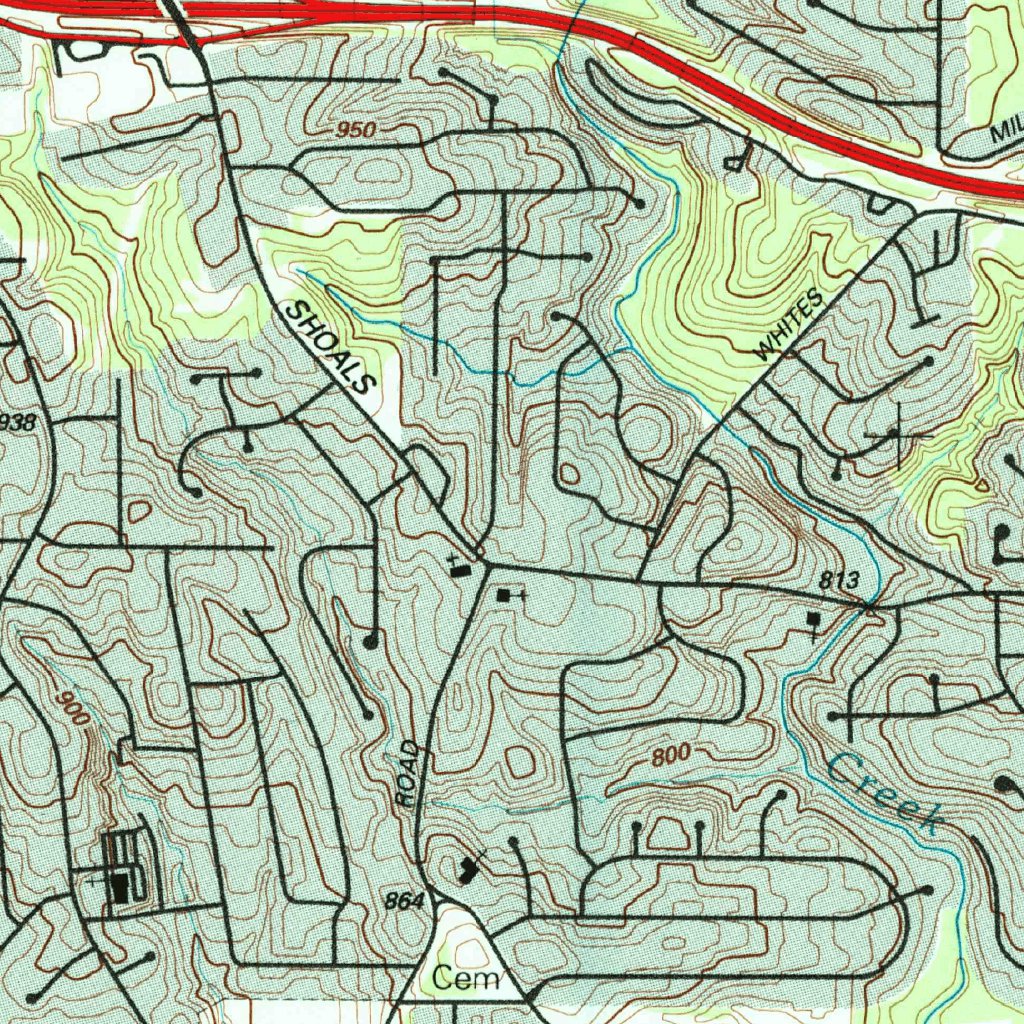 Southeast Atlanta, GA (1993, 24000-Scale) Map by United States ...