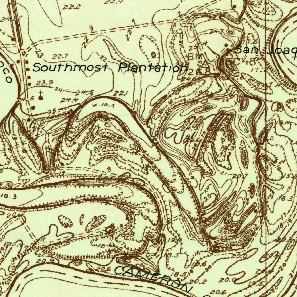 Southmost, TX (1930, 24000-Scale) Map by United States Geological ...