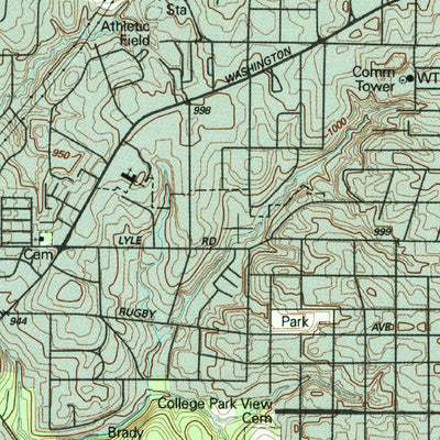 Southwest Atlanta, GA (1993, 24000-Scale) Map by United States ...