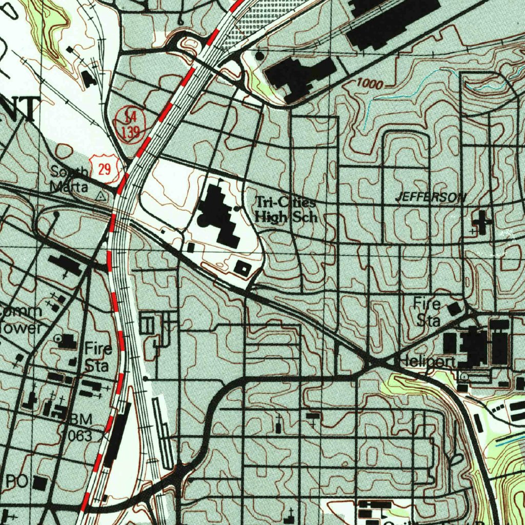 Southwest Atlanta, GA (1997, 24000-Scale) Map by United States ...