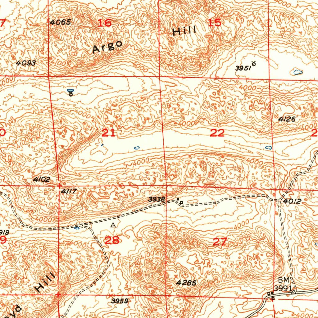 Spade Ranch, NE (1950, 62500-Scale) Map by United States Geological ...