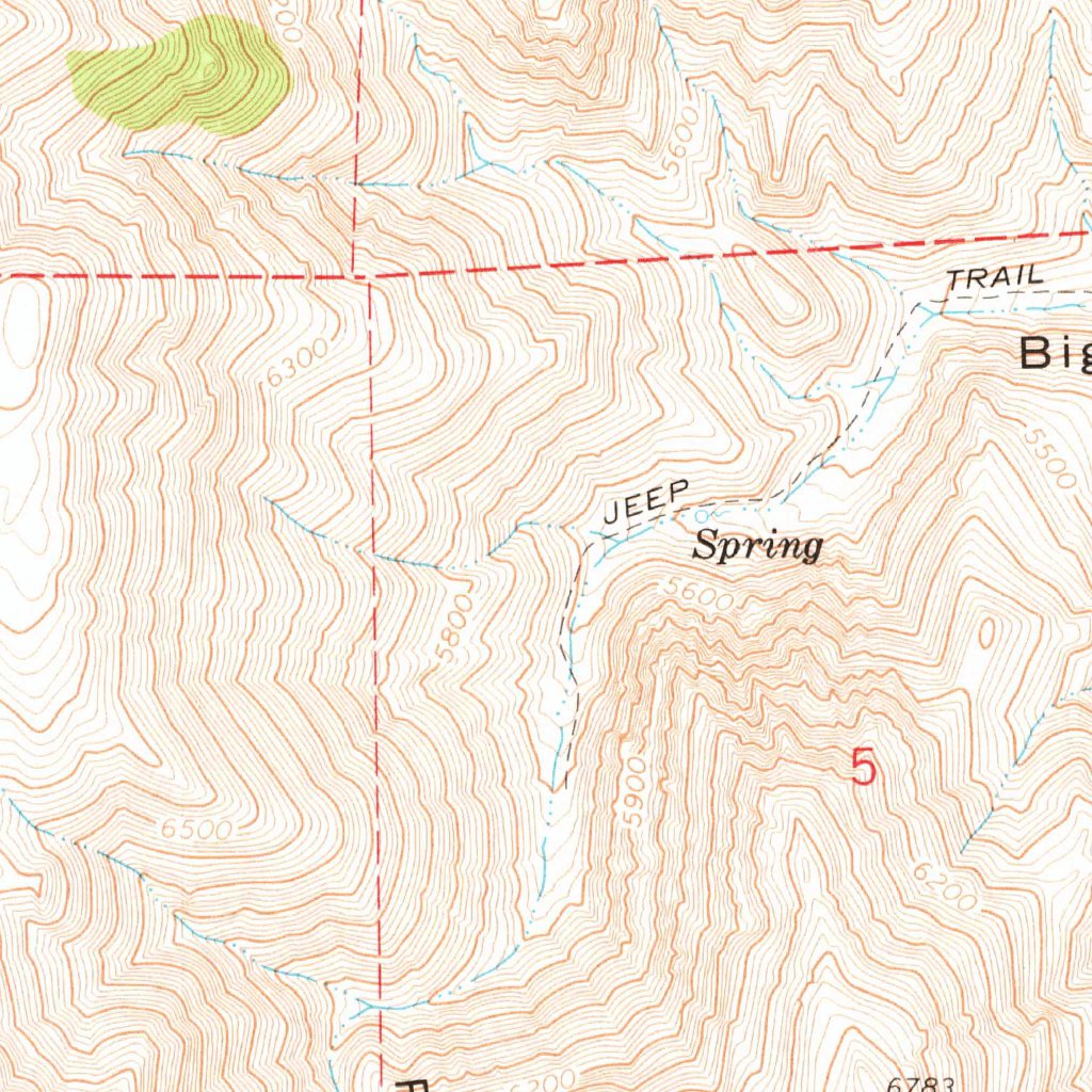 Spanish Flat, NV (1964, 24000-Scale) Map by United States Geological ...