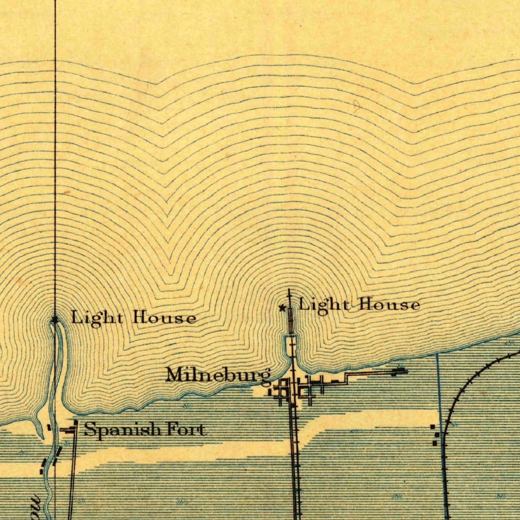 Spanish Fort, LA (1891, 62500-Scale) Map by United States Geological ...