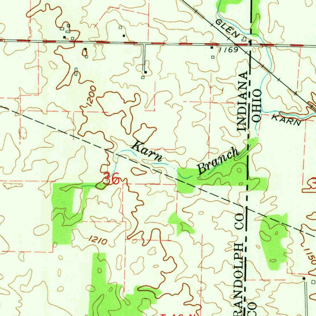 Spartanburg, IN-OH (1960, 24000-Scale) Map by United States Geological ...