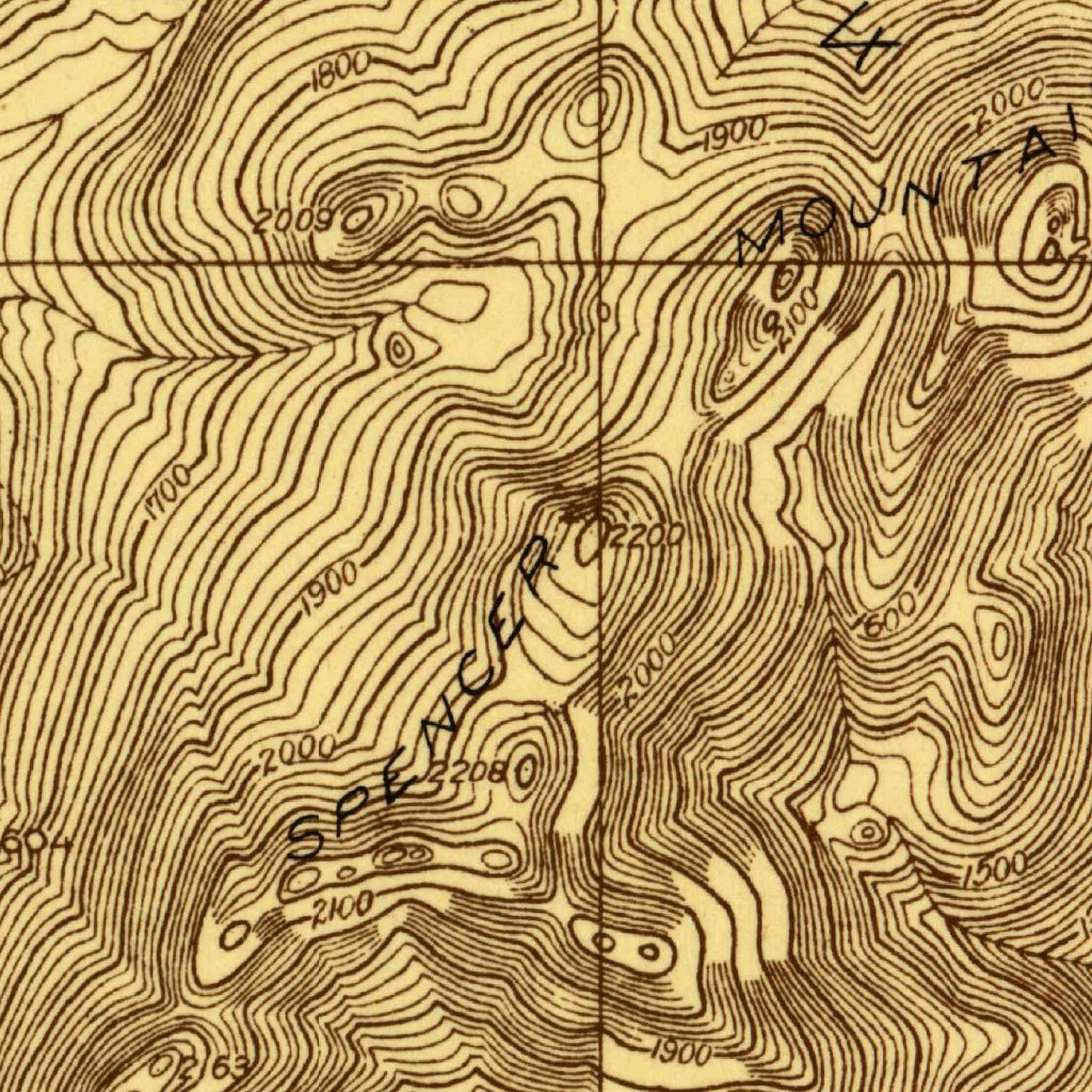 Spencer Lake, ME (1928, 48000-Scale) Map by United States Geological ...