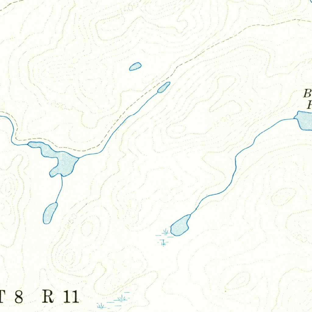 Spider Lake, ME (1954, 62500-Scale) Map by United States Geological ...