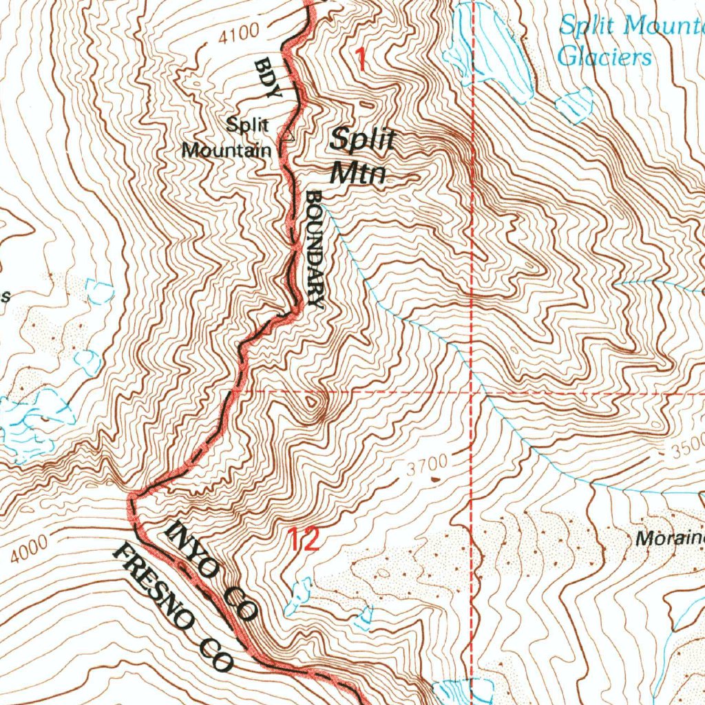 Split Mountain, CA (1994, 24000-Scale) Map by United States Geological ...