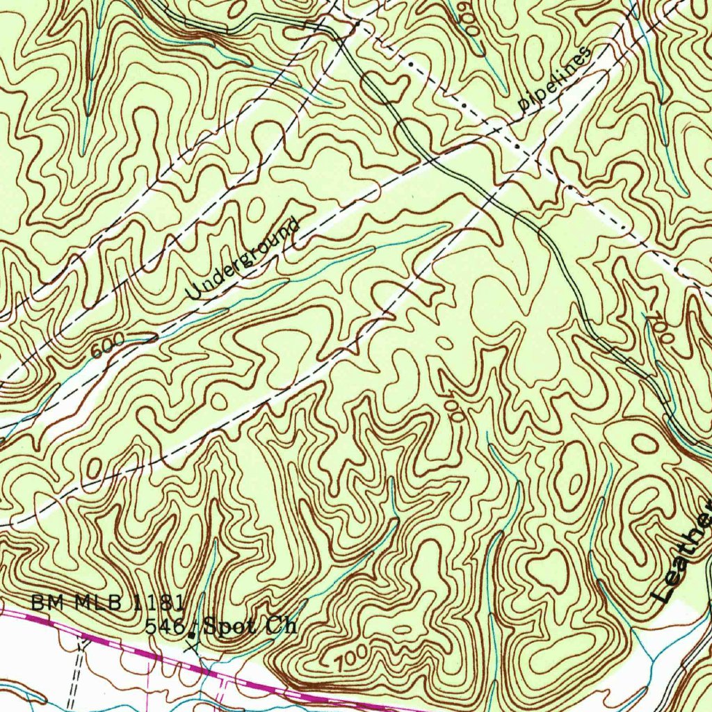 Spot, TN (1952, 24000-Scale) Map by United States Geological Survey ...