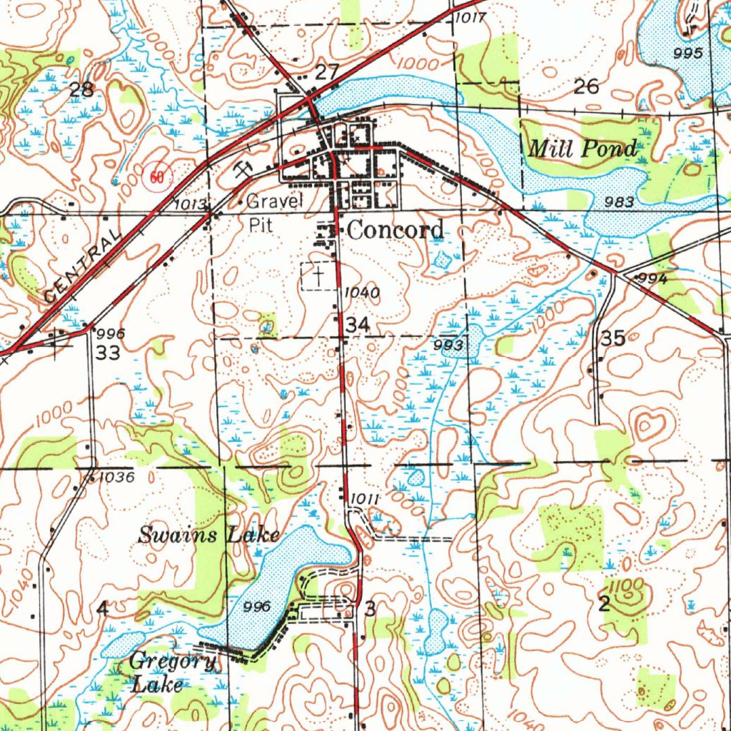 Spring Arbor, MI (1948, 62500-Scale) Map by United States Geological ...
