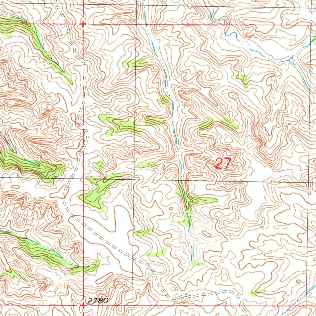 Spring Creek, ND (1980, 24000-Scale) Map by United States Geological ...