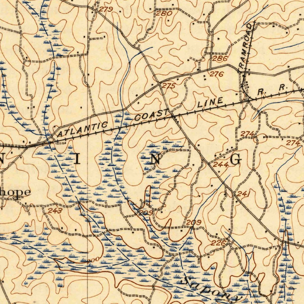 Spring Hope, NC (1904, 62500-Scale) Map by United States Geological ...