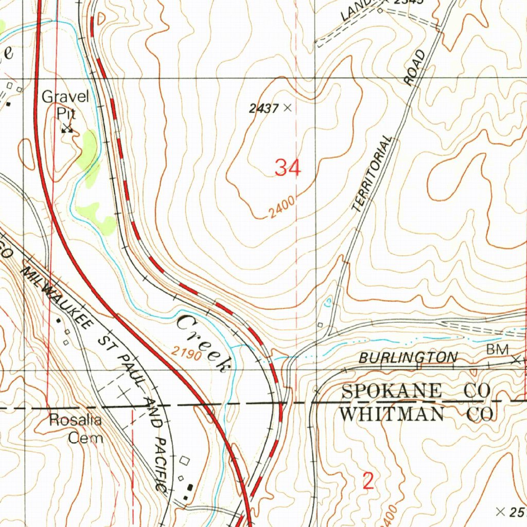 Spring Valley, WA (1980, 24000-Scale) Map by United States Geological ...