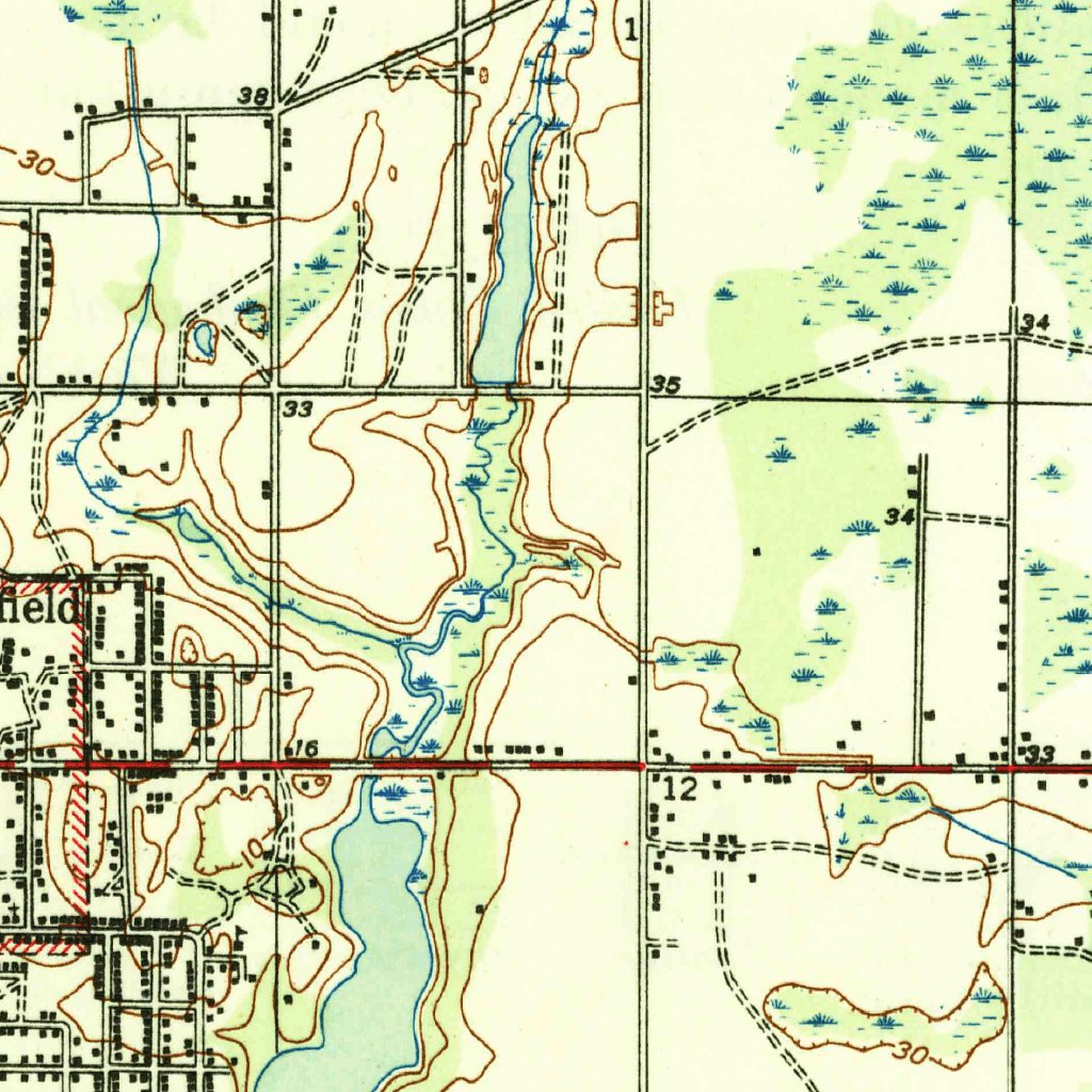 Springfield, FL (1945, 31680-Scale) Map by United States Geological ...