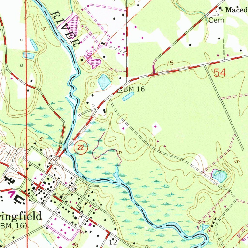 Springfield, LA (1963, 24000-Scale) Map by United States Geological ...
