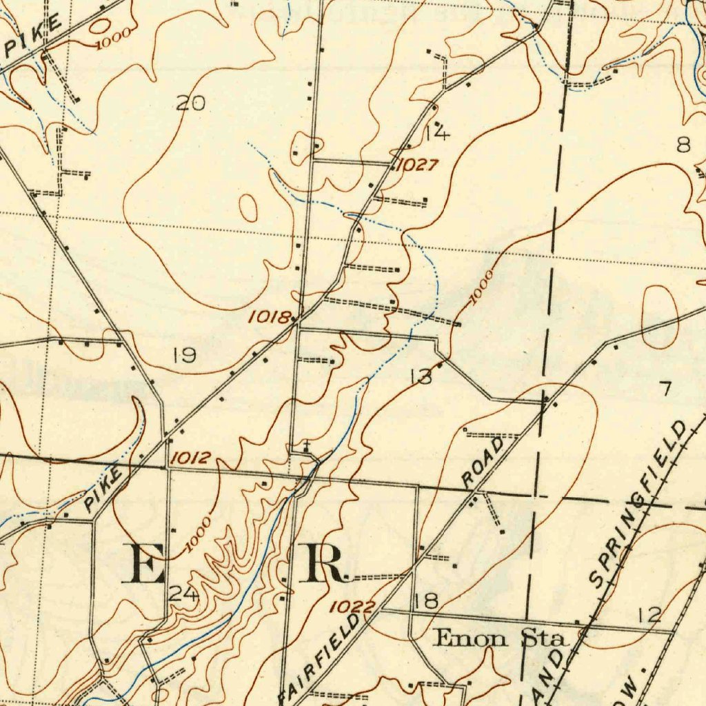 Springfield, OH (1906, 62500-Scale) Map by United States Geological ...