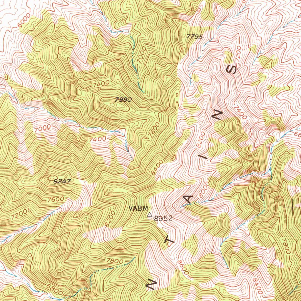 Spruce Mountain 4, NV (1953, 62500-Scale) Map by United States ...