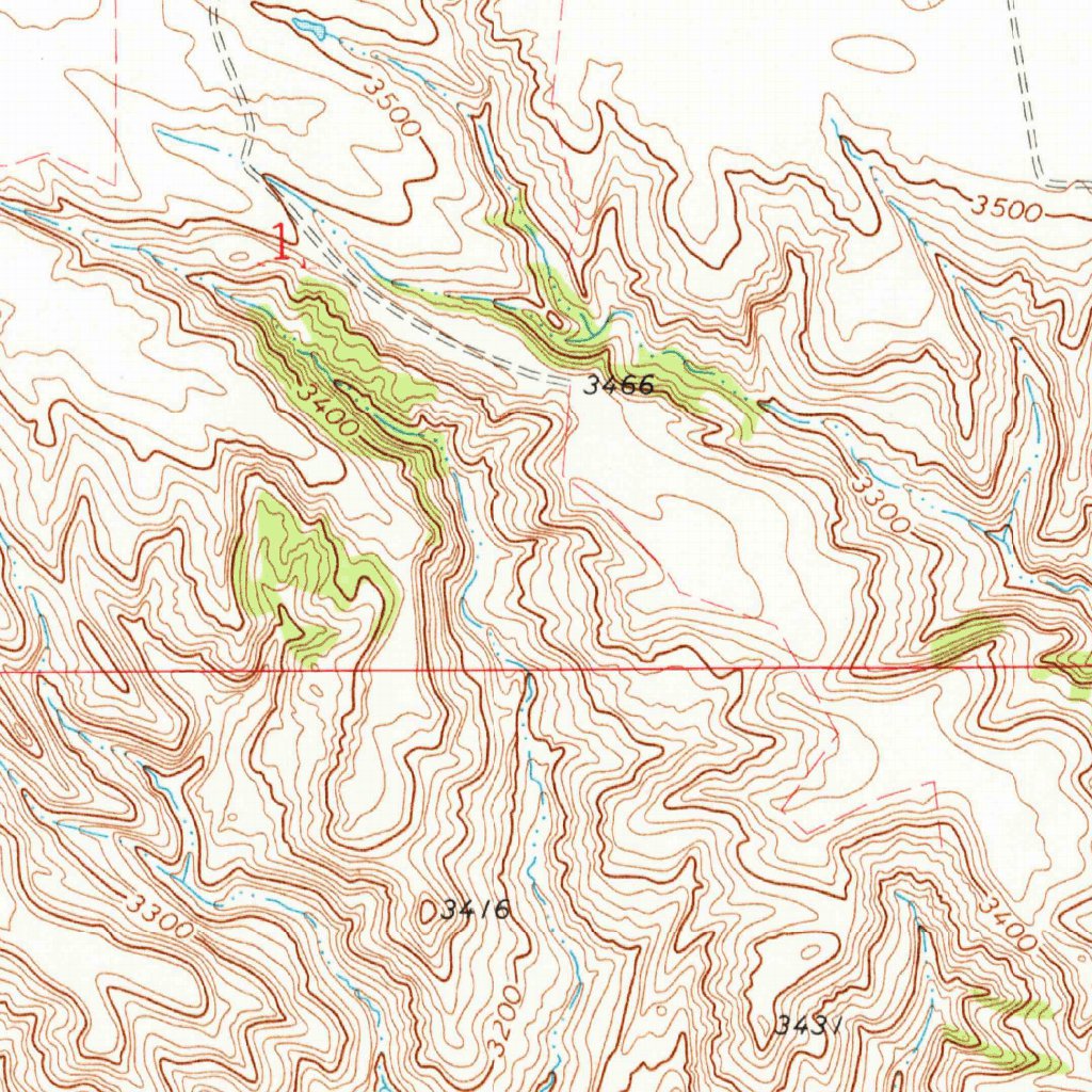 Square Butte SE, MT (1972, 24000-Scale) Map by United States Geological ...