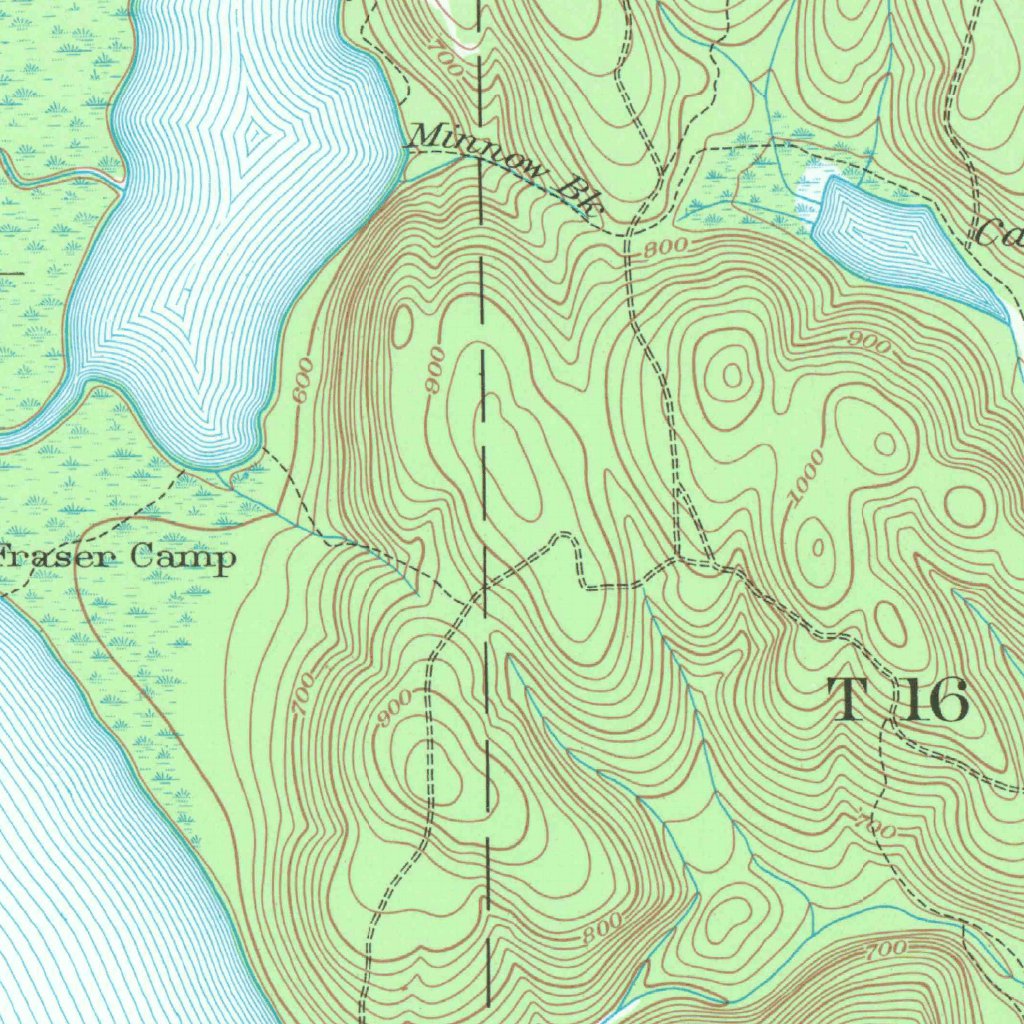 Square Lake, ME (1953, 62500-Scale) Map by United States Geological ...
