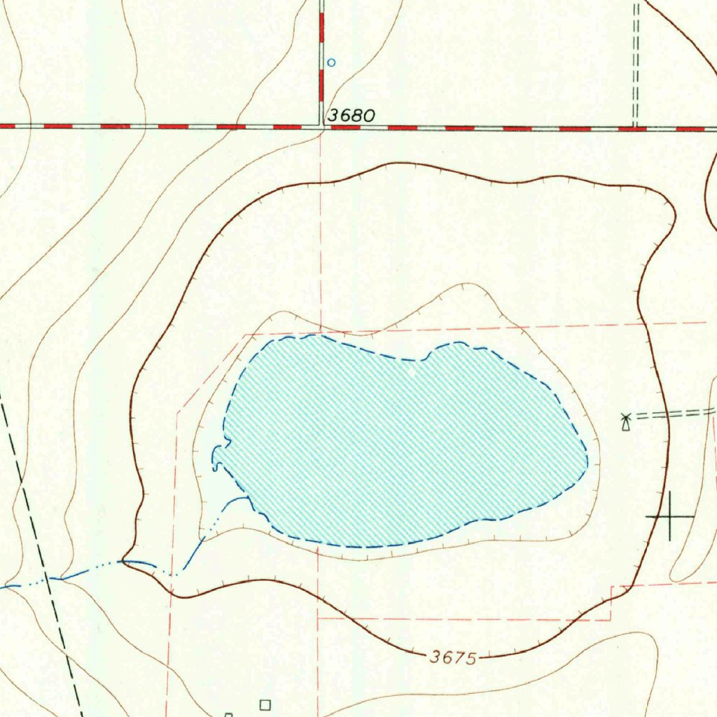 Stallwitz Lake NE, TX (1965, 24000-Scale) Map by United States ...