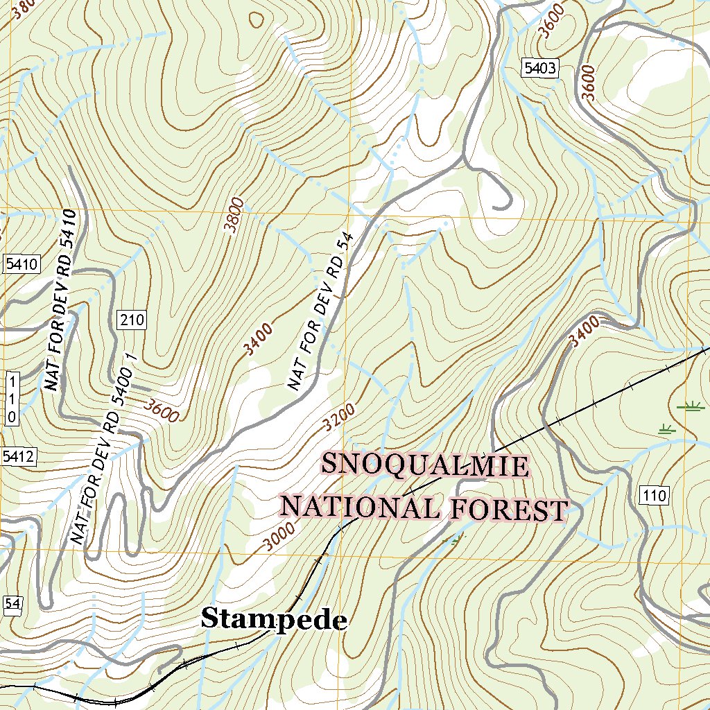 Stampede Pass, WA (2020, 24000-Scale) Map by United States Geological ...