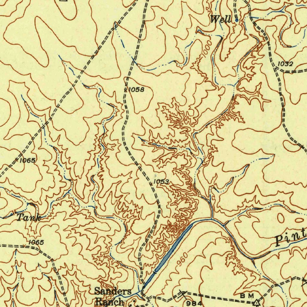 Standart, TX (1943, 62500-Scale) Map by United States Geological Survey ...