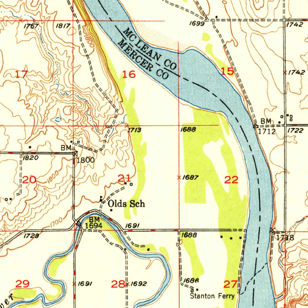 Stanton, ND (1949, 62500-Scale) Map by United States Geological Survey ...