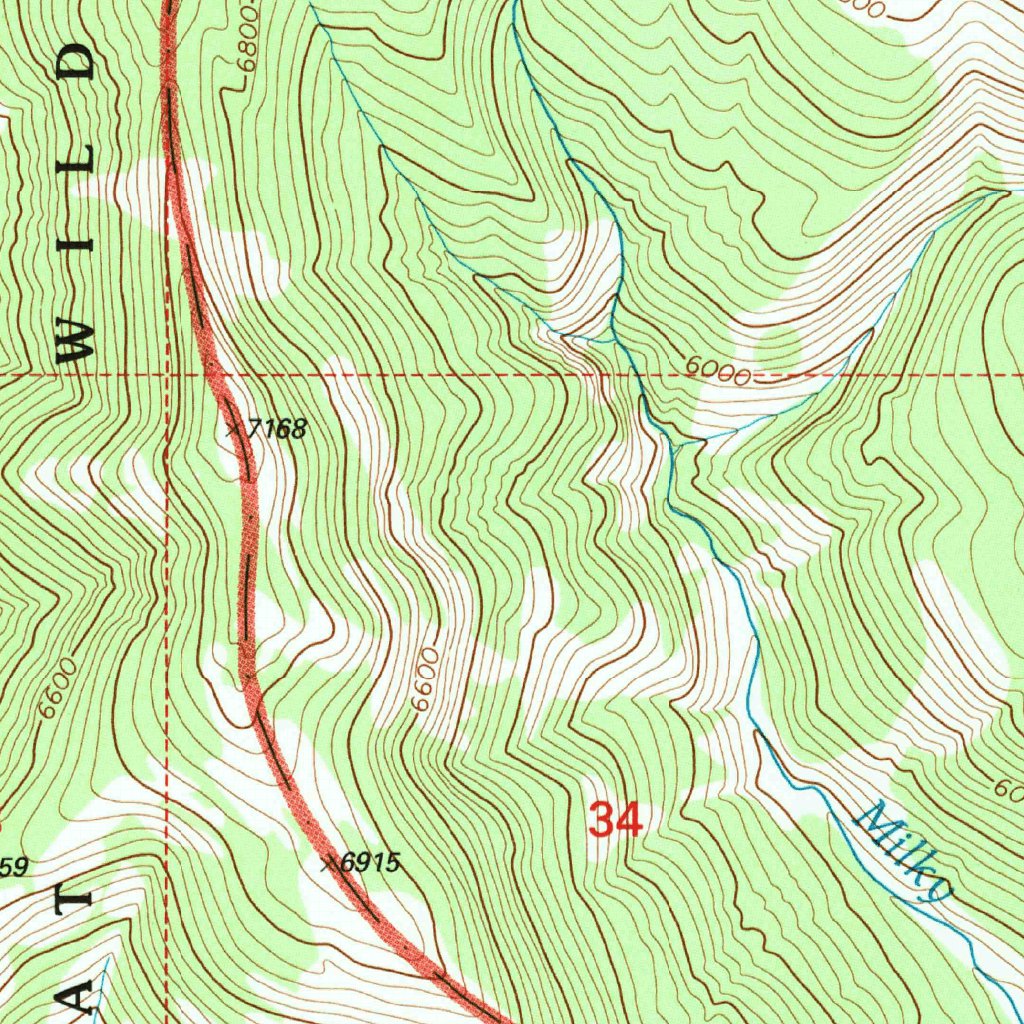 Steamboat Mountain, MT (1995, 24000-Scale) Map by United States ...