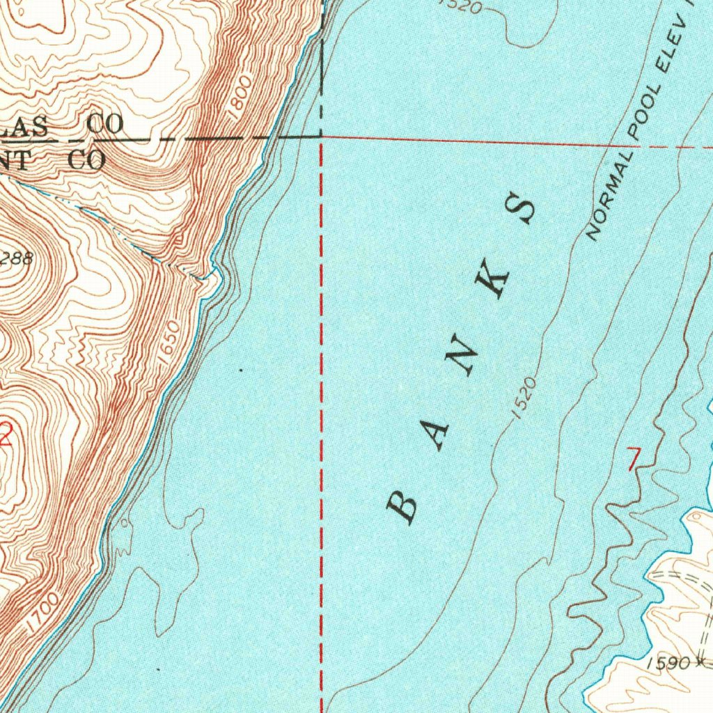 Steamboat Rock SW, WA (1968, 24000-Scale) Map by United States ...