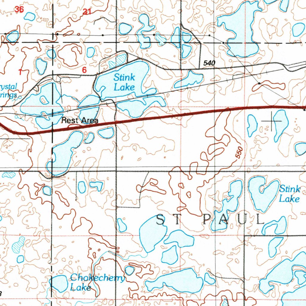 Steele, ND (1985, 100000-Scale) Map by United States Geological Survey ...