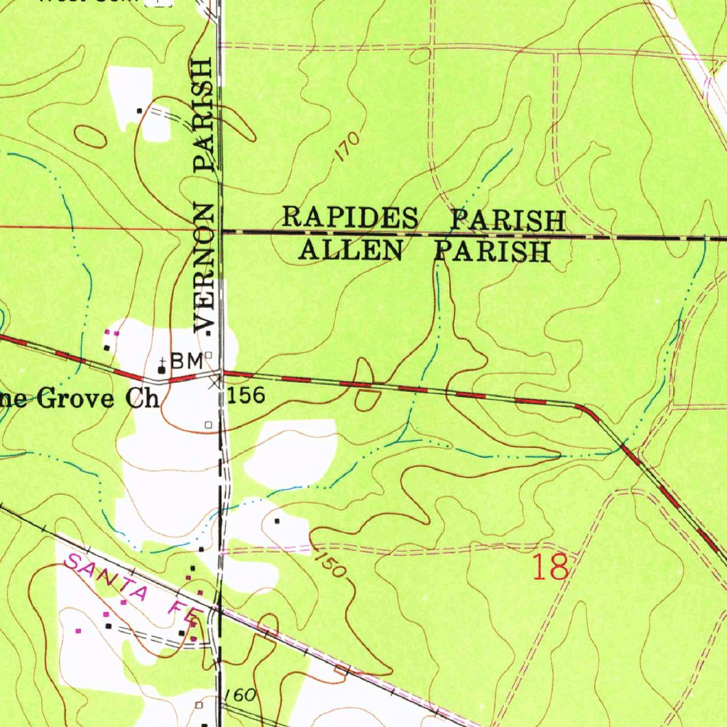 Steep Gully, LA (1959, 24000-Scale) Map by United States Geological ...