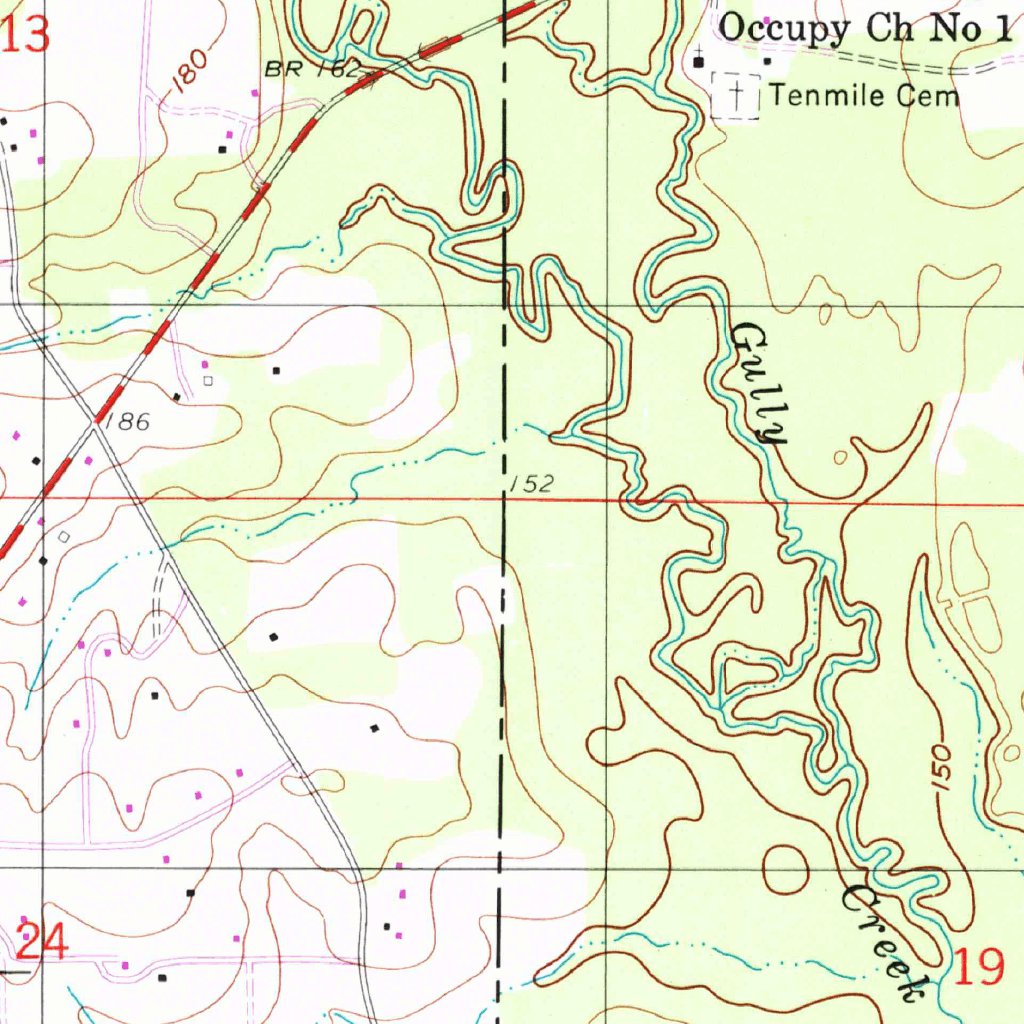 Steep Gully, LA (1997, 24000-Scale) Map by United States Geological ...