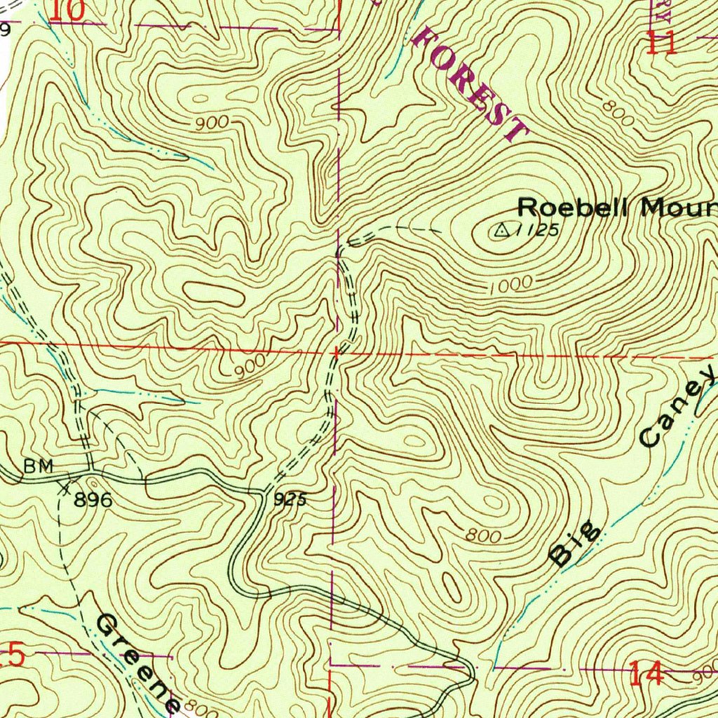 Stegall Mountain, MO (1965, 24000-Scale) Map by United States ...