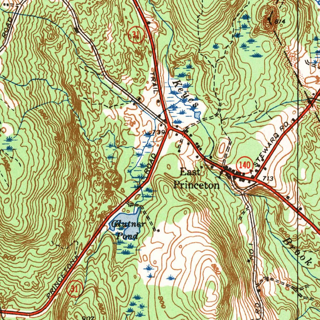 Sterling, MA (1942, 31680-Scale) Map by United States Geological Survey ...
