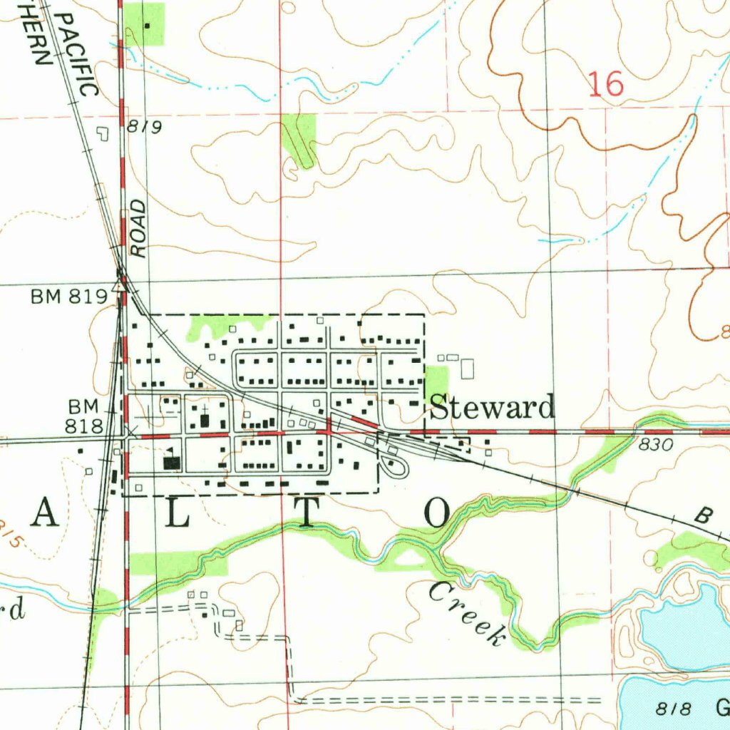 Steward, IL (1975, 24000-Scale) Map by United States Geological Survey ...