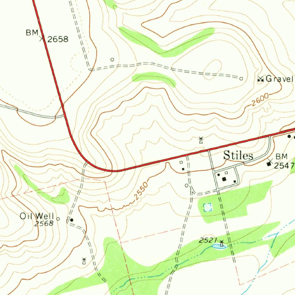 Stiles, TX (1970, 24000-Scale) Map by United States Geological Survey ...