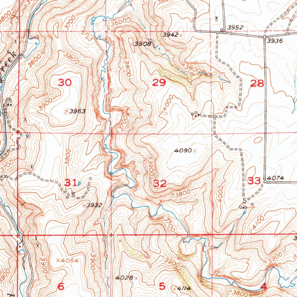 Stockett, MT (1955, 62500-Scale) Map by United States Geological Survey ...