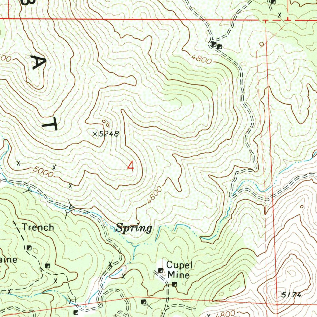 Stockton Hill, AZ (1968, 24000-Scale) Map by United States Geological ...