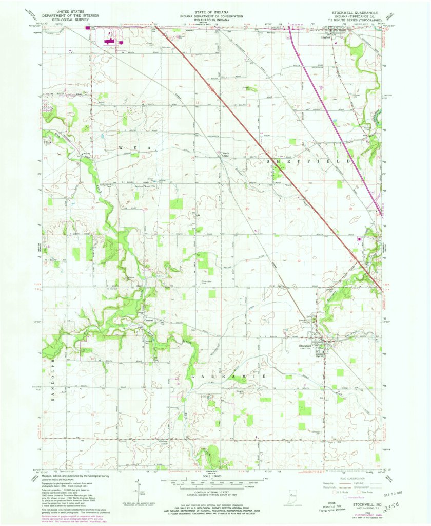 Stockwell, IN (1961, 24000-Scale) Map by United States Geological ...